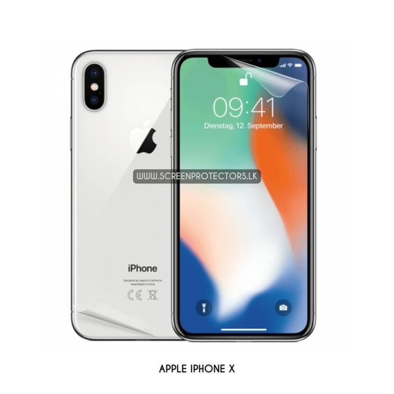 Apple iPhone X Hydrogel Protectors | Screen Protector + Back Protector ...