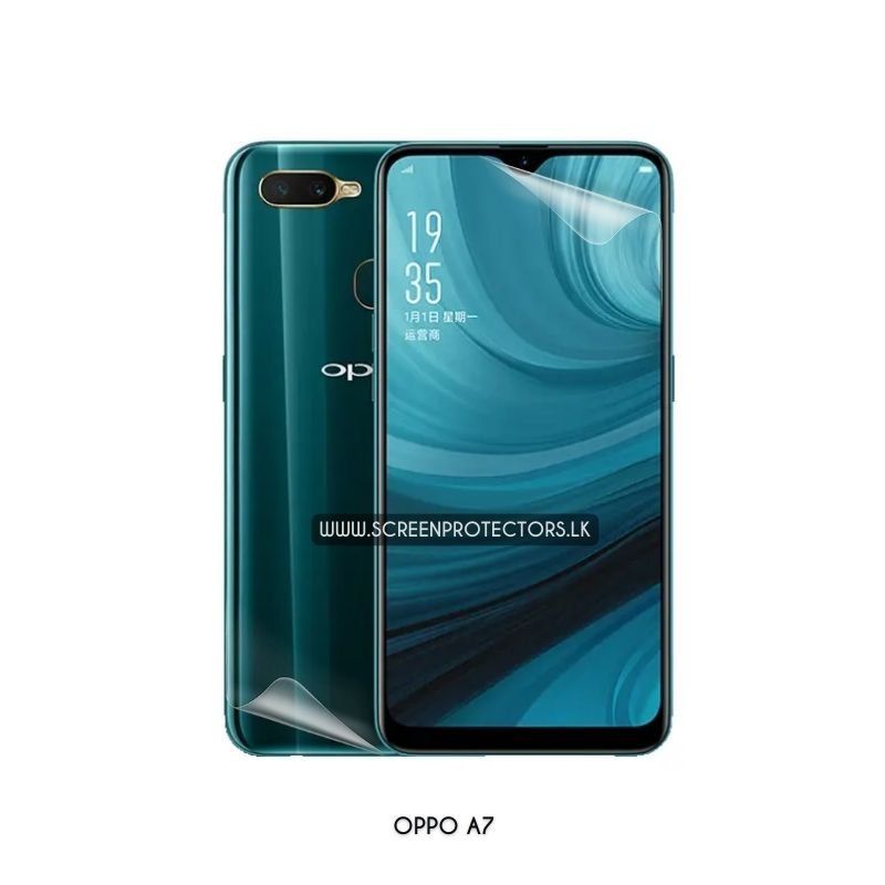 OPPO A7 Hydrogel Protectors | Screen Protector + Back Protector ...