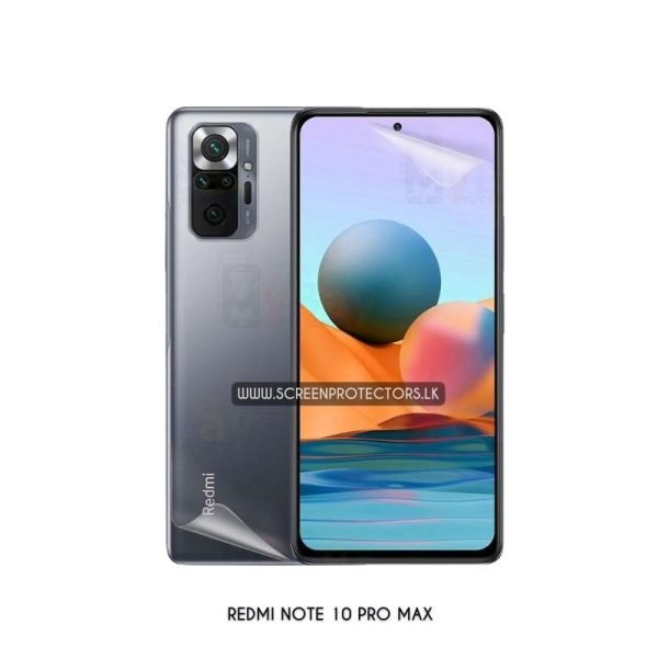 Redmi Note 10 Pro Max Hydrogel Protectors | Screen Protector + Back ...