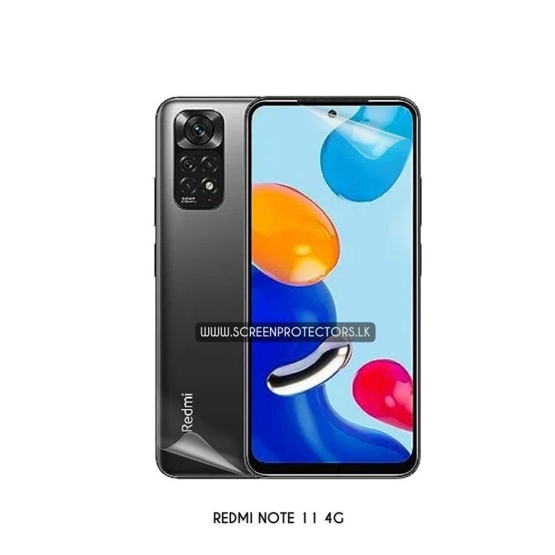 Redmi Note 11 4G Hydrogel Protectors | Screen Protector + Back ...