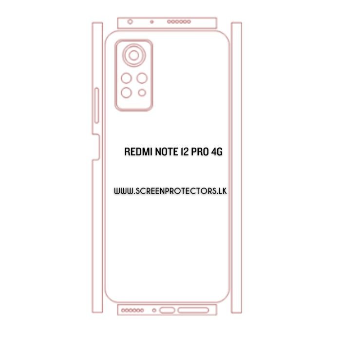 Redmi Note 12 Pro 4G Hydrogel Protectors | Screen Protector + Back ...