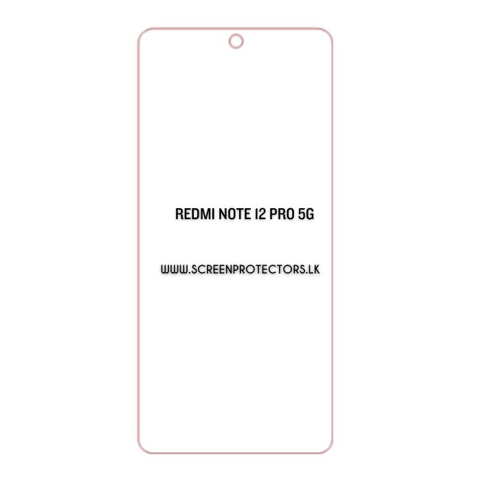 Redmi Note 12 Pro 5G Hydrogel Protectors | Screen Protector + Back ...