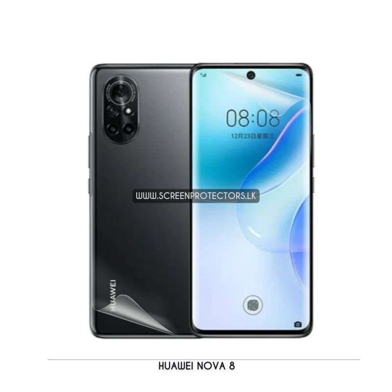 Huawei Nova 8 Hydrogel Protectors | Screen Protector + Back Protector ...
