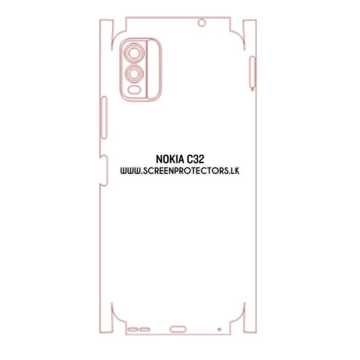 Nokia C32 Hydrogel Protectors | Screen Protector + Back Protector ...