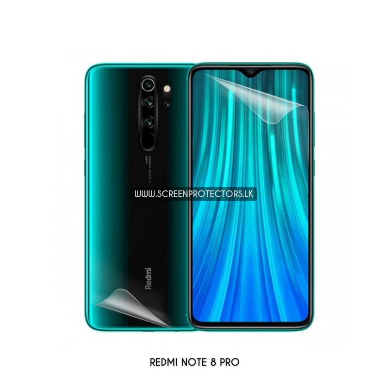 Redmi Note 8 Pro Hydrogel Protectors | Screen Protector + Back ...