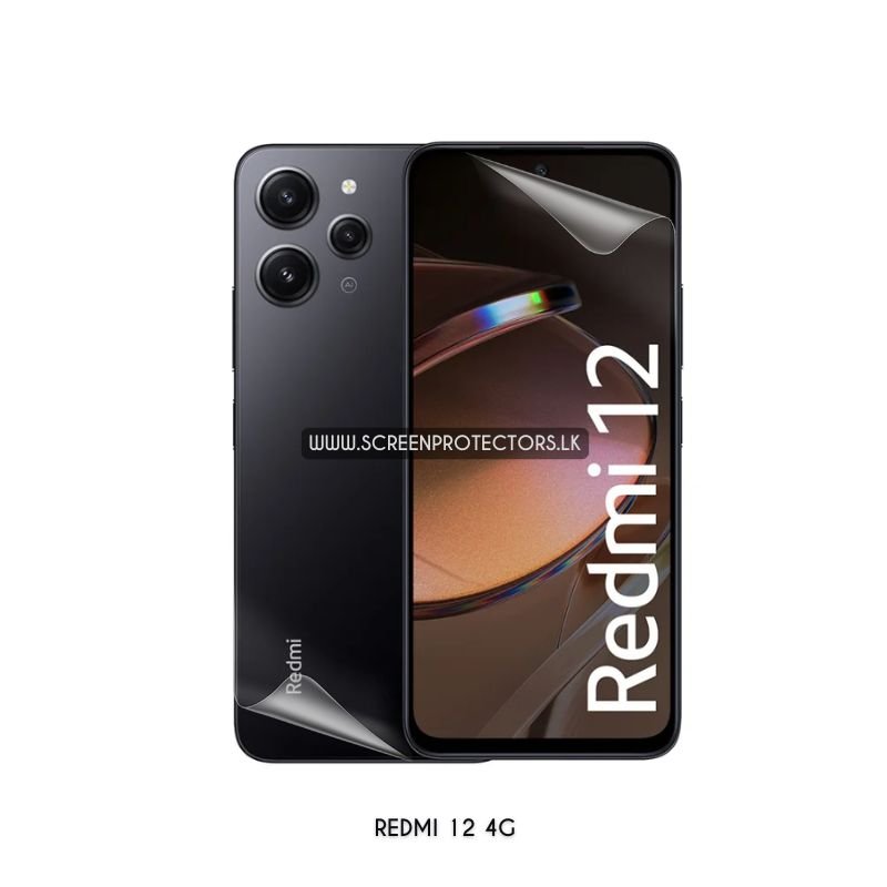 Redmi 12 4G Hydrogel Protectors | Screen Protector + Back Protector ...