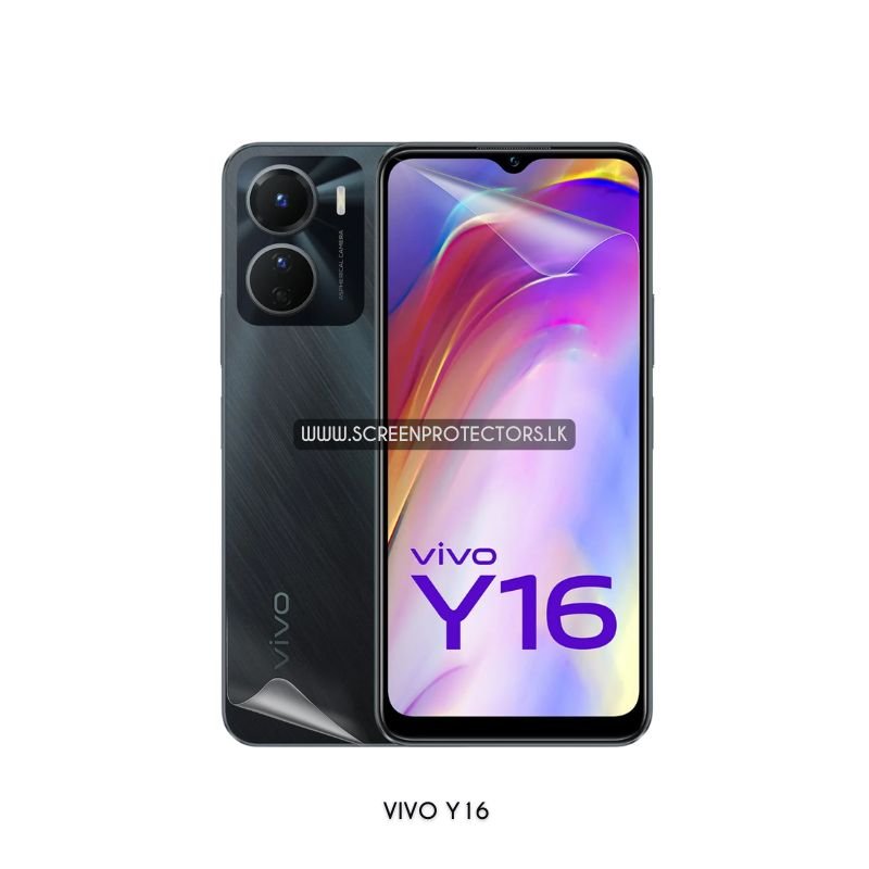 VIVO Y16 Hydrogel Protectors | Screen Protector + Back Protector ...