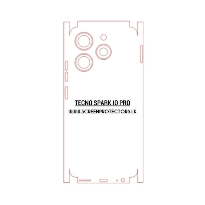 Tecno Spark 10 Pro Hydrogel Protectors | Screen Protector + Back ...