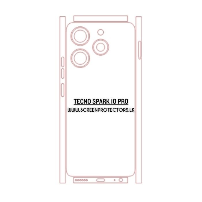 Tecno Spark 10 Pro Hydrogel Protectors | Screen Protector + Back ...