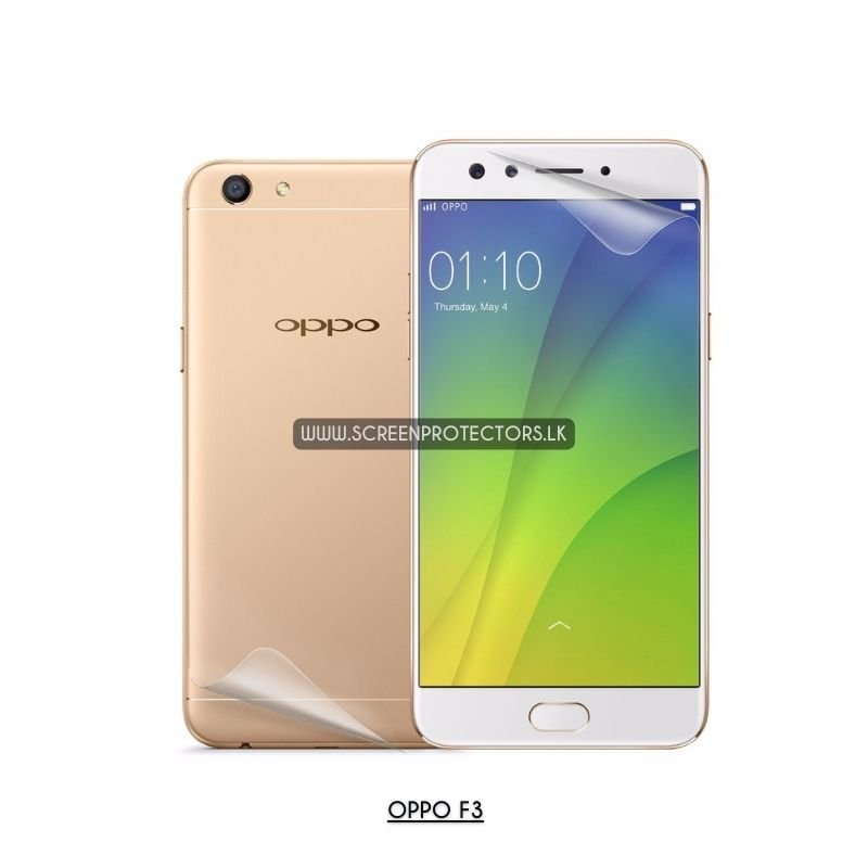 OPPO F3 Hydrogel Protectors | Screen Protector + Back Protector ...