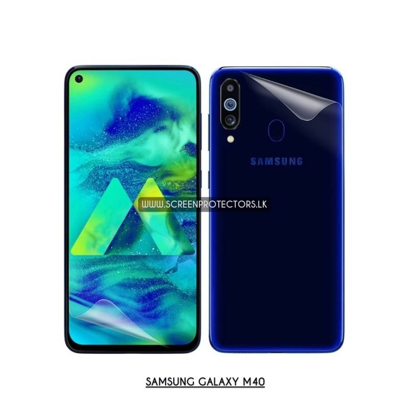 Samsung Galaxy M40 Hydrogel Protectors | Screen Protector + Back ...