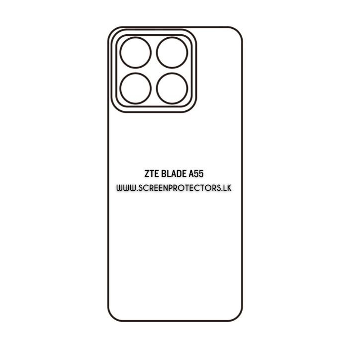 ZTE Blade A55 Hydrogel Protectors | Screen Protector + Back Protector ...