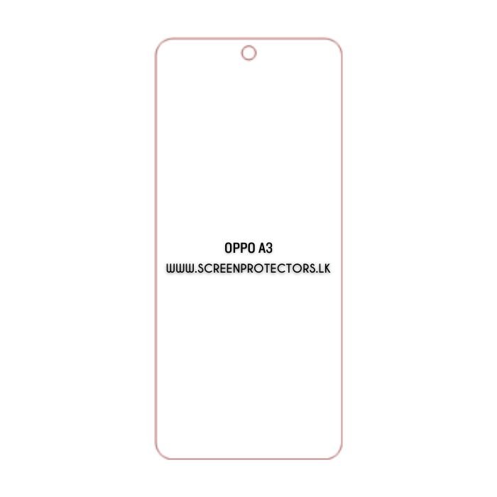 OPPO A3 Hydrogel Protectors | Screen Protector + Back Protector ...