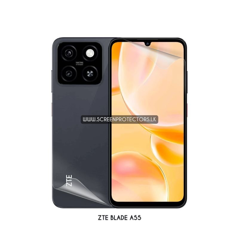 ZTE Blade A55 Hydrogel Protectors | Screen Protector + Back Protector ...