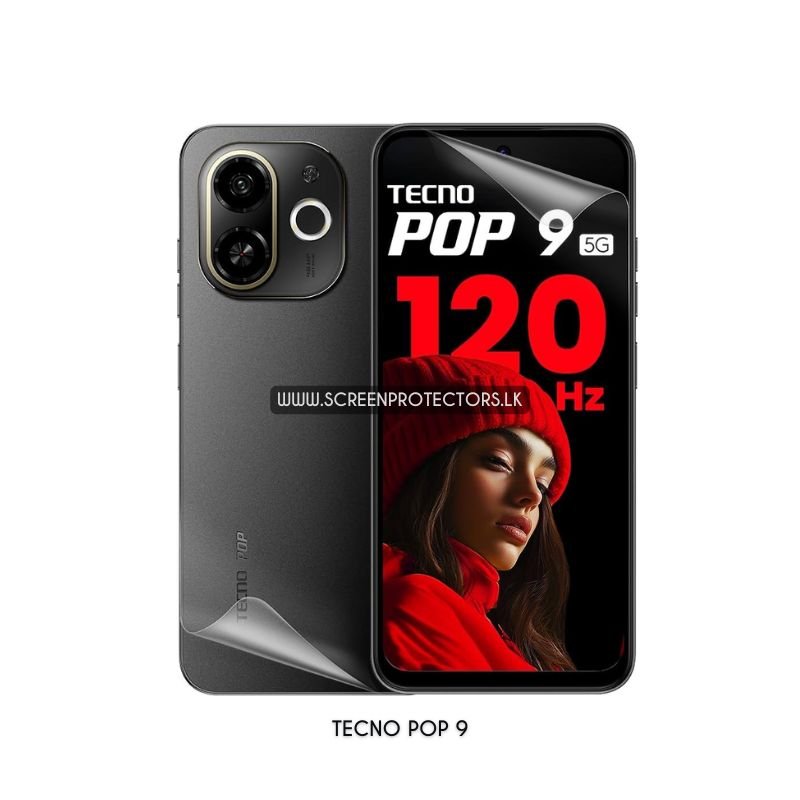 Tecno Pop 9 Hydrogel Protectors | Screen Protector + Back Protector ...