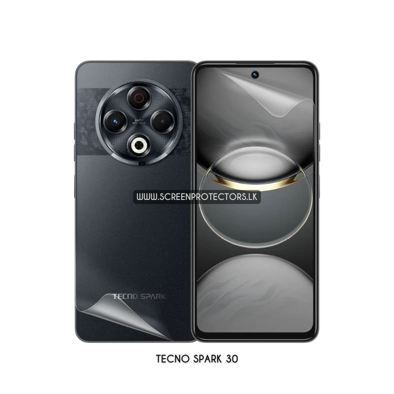Tecno Spark 30 Hydrogel Protectors | Screen Protector + Back Protector ...