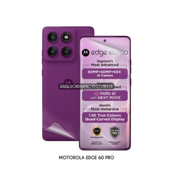 Motorola Edge 60 Pro Hydrogel Protectors | Screen Protector + Back ...