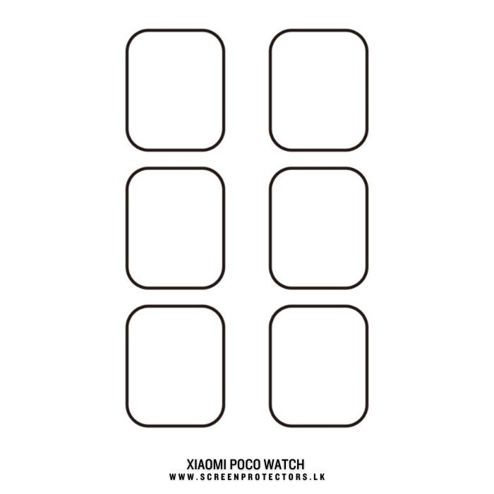Xiaomi Poco Watch Hydrogel Screen Protectors – screenProtectors.lk