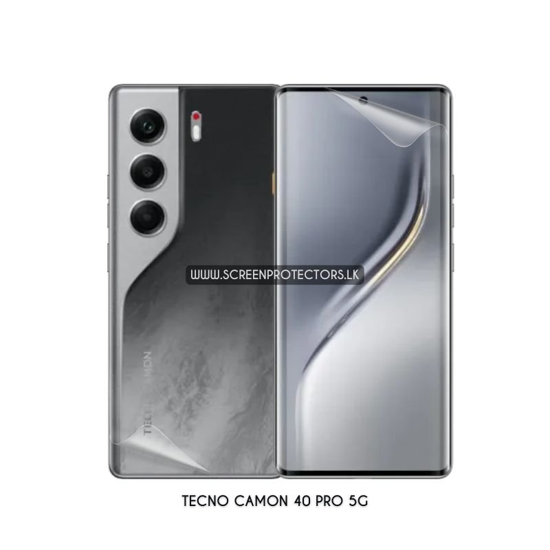 Tecno Camon 40 Pro 5G Hydrogel Protectors | Screen Protector + Back ...