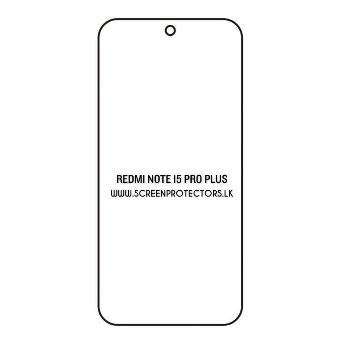 Redmi Note 15 Pro Plus Hydrogel Protection | Screen Protector + Back ...